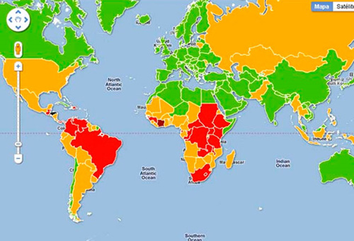 La ONU elaboró mapa con los paises más violentos del mundo - Universal